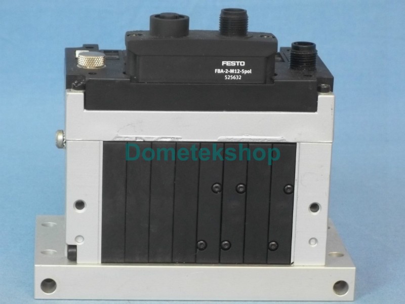 Festo pneumatic block for 8 x 10mm-valves