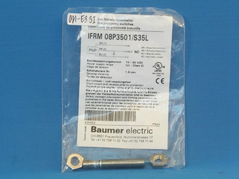Baumer Electric IFRM 08P3501/S35L (New)