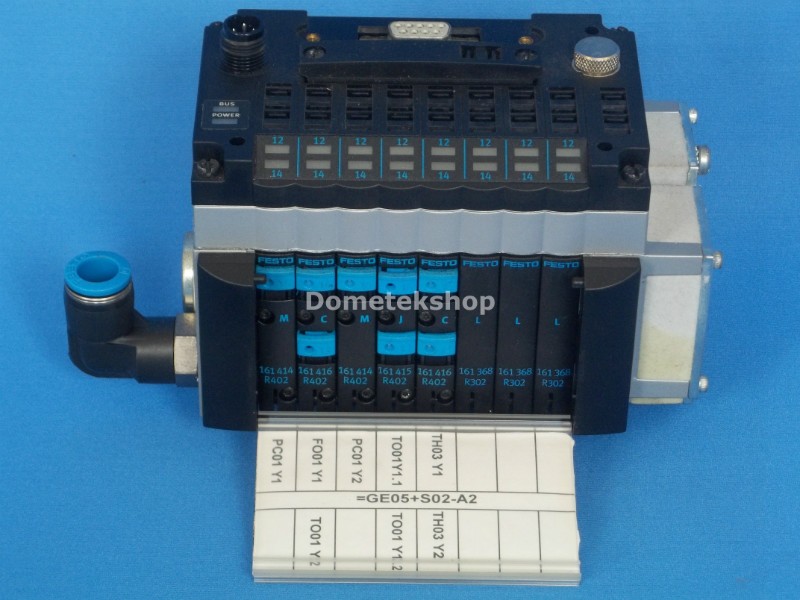 Festo block for 8 x 10mm valves 161415