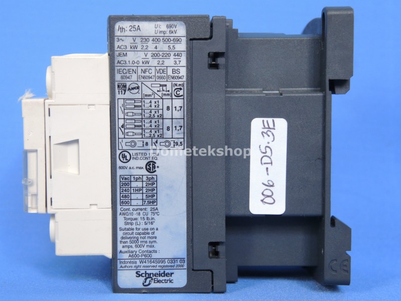 Telemecanique LC1D096 Contactor