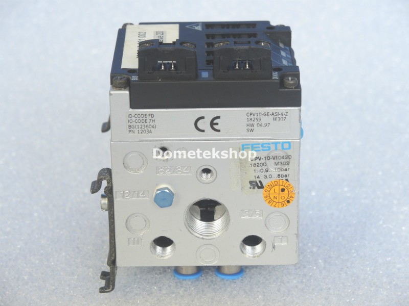Festo block for 4 x 10mm-valves 161414