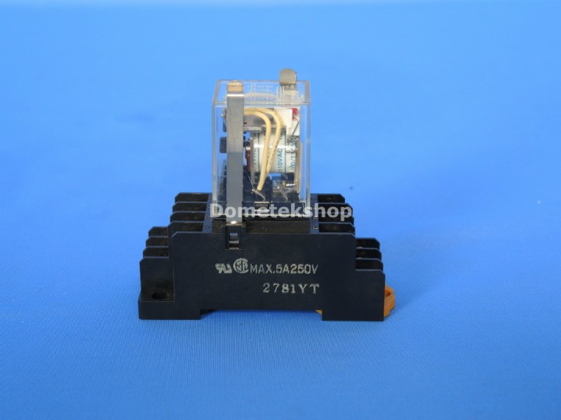 Omron MY4N with base, 110 V coil