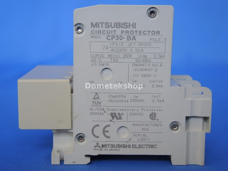 Mitsubishi CP30-BA 3 Pole 7 Amp
