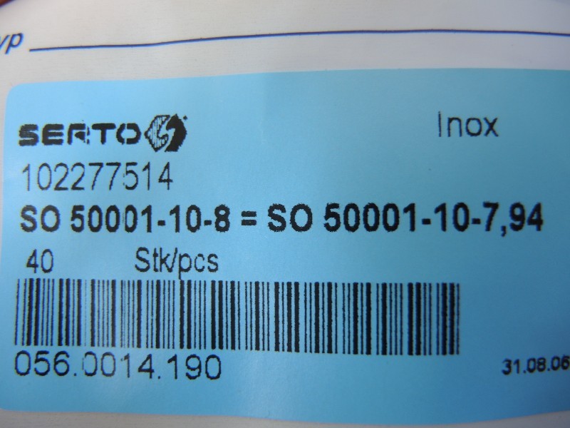 Serto SO 50001-10-8 Compression Ferrule