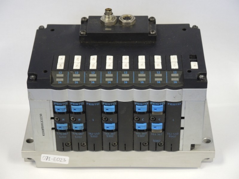 Festo block for 8 x 14mm valves, 162550, 1