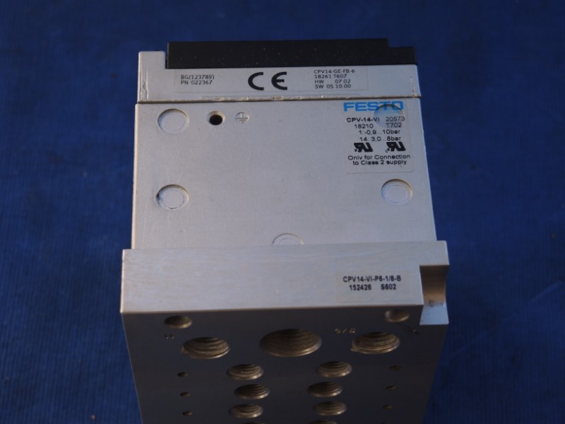 Festo valve block for 6 x 14mm-valves