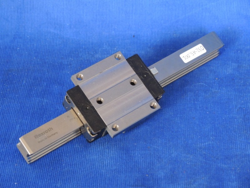 Rexroth 17/20 mm rail, 209 mm long, w. 1 c