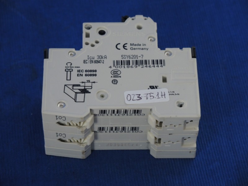 Siemens 5SY62 MCB C1 circuit breaker