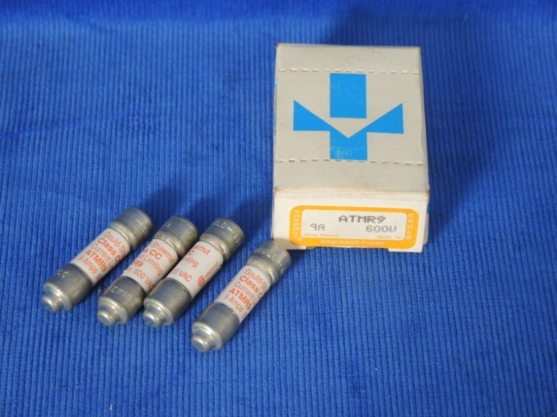 Shawmut Gold ATMR 9 fuse (New, Lot of 4)