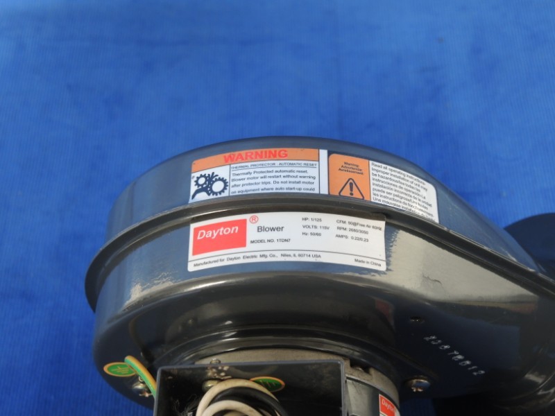 Dayton 1TDN7 Blower 50 cfm, 115 VAC (New)