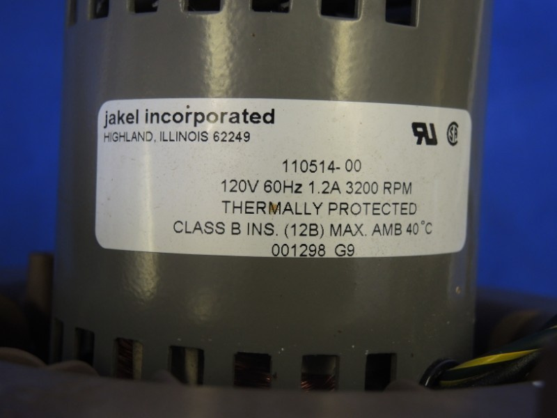 Jakel 117521-00 draft blower w. motor