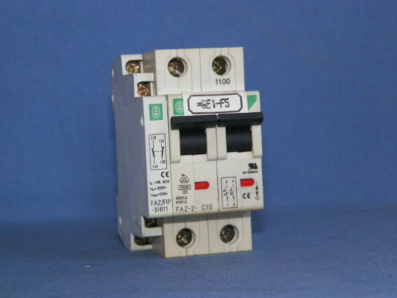 Moeller FAZ-2-C10 with FAZ/FIP-XHI11