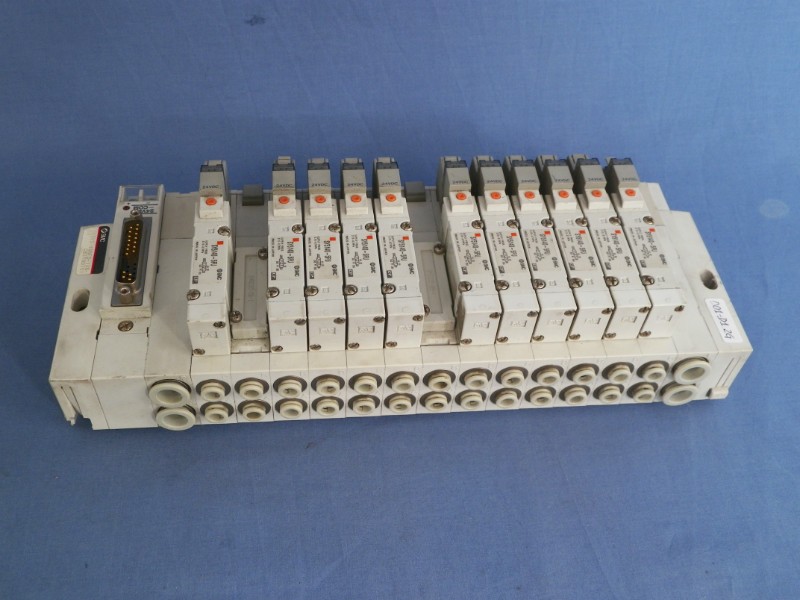SMC pneumatic block for 13 x 15mm-valves