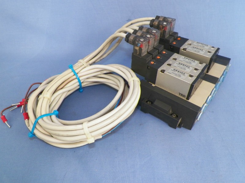 SMC pneumatic block for 5 x 18mm-valves
