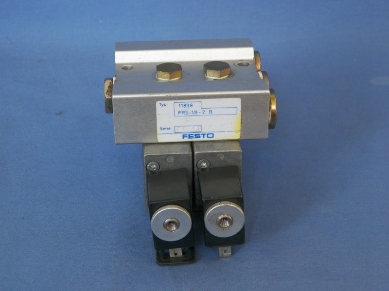 Festo pneumatic block for 2 valves 9982