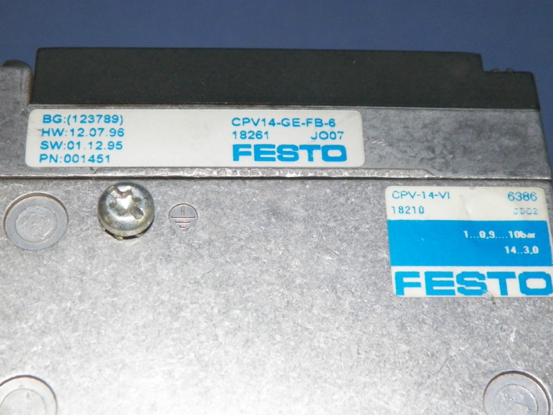 Festo 6 x14 block w. 161362 + 161363