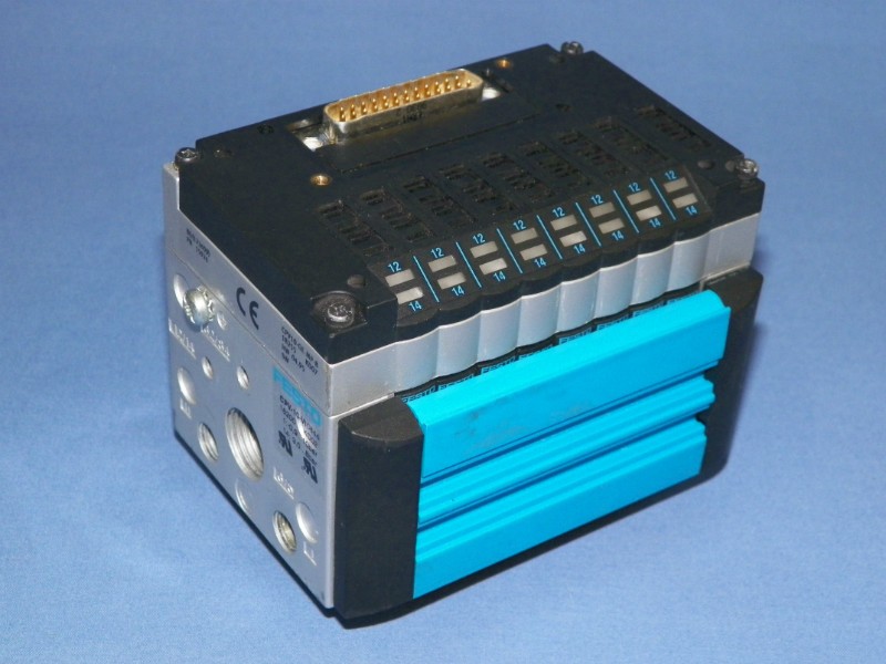 Festo pneumatic block for 8 x 10mm-valves
